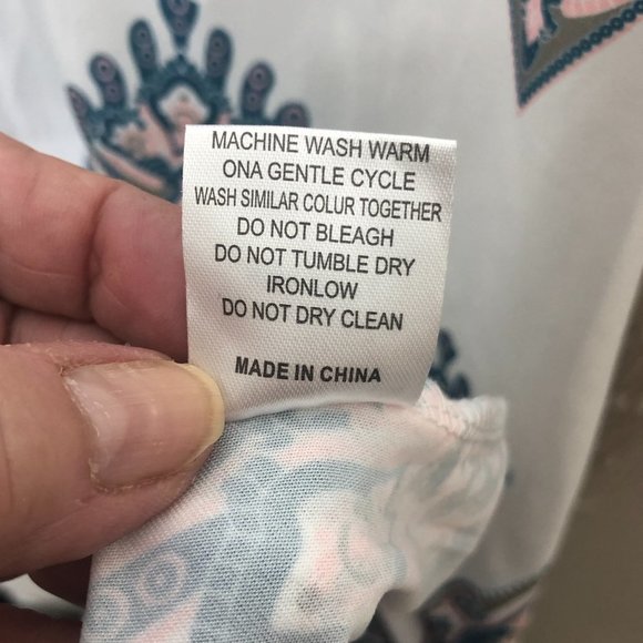 Reborn | Dresses | Reborn Collection White And Teal Blue Paisley ...